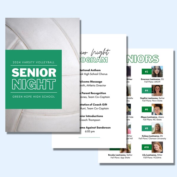 Volleyball Senior Night - Etsy