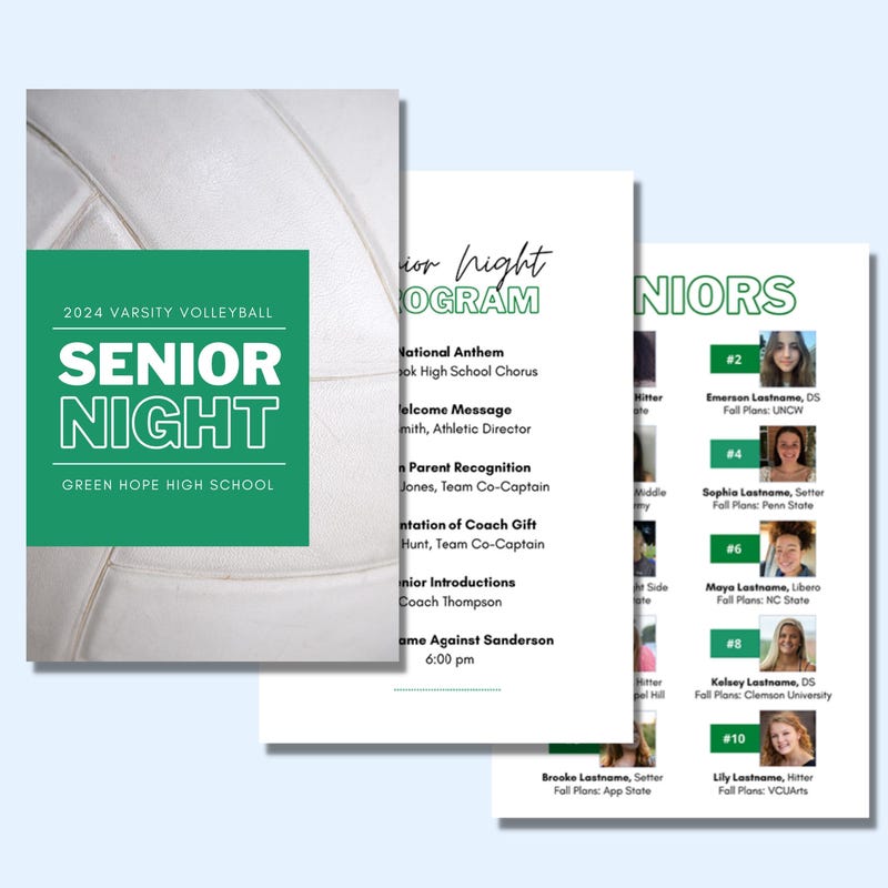 Senior Night Volleyball - Etsy