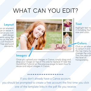 High School Yearbook Ad Templates, Senior Year Tribute Ad, Editable 1/8 ...