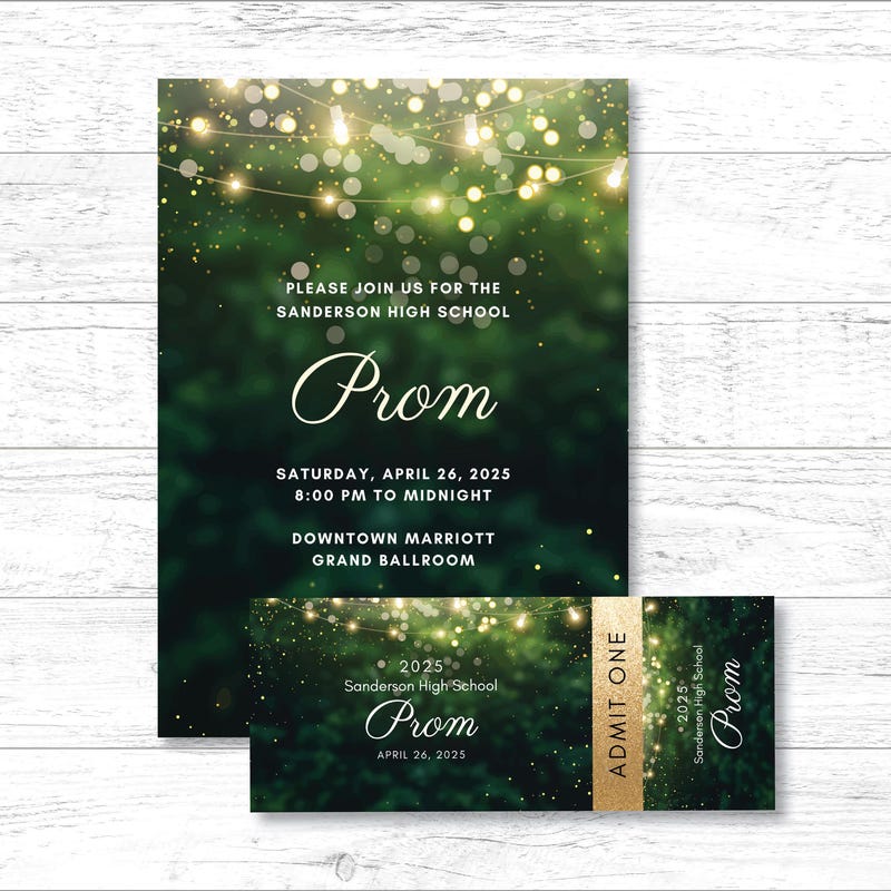 Prom Ticket - Etsy