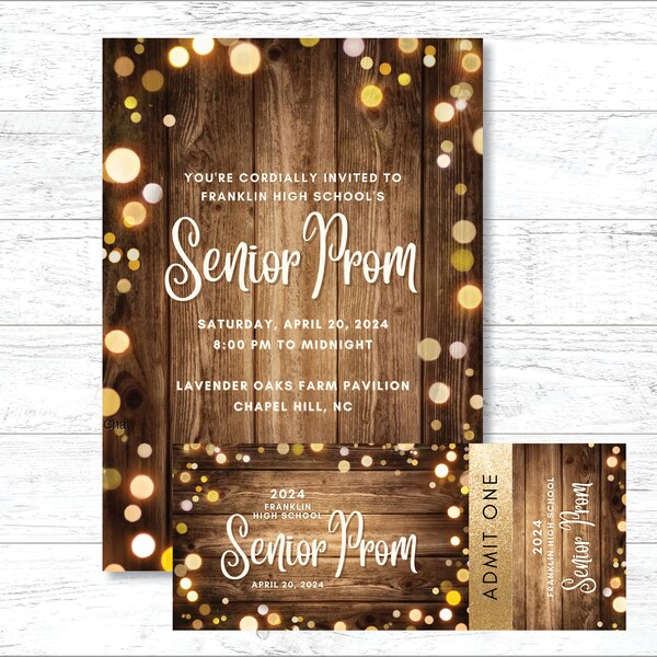 Rustic Invitation - Etsy