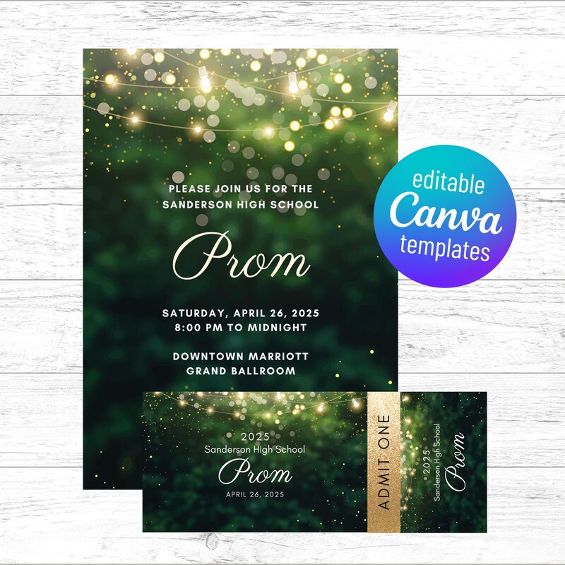 Prom Ticket - Etsy