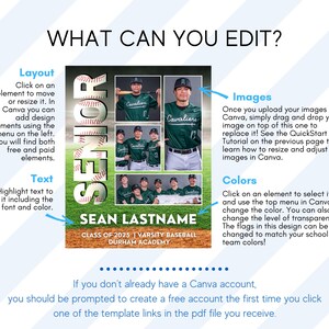 Baseball Senior Night Poster Template, High School Poster Template ...