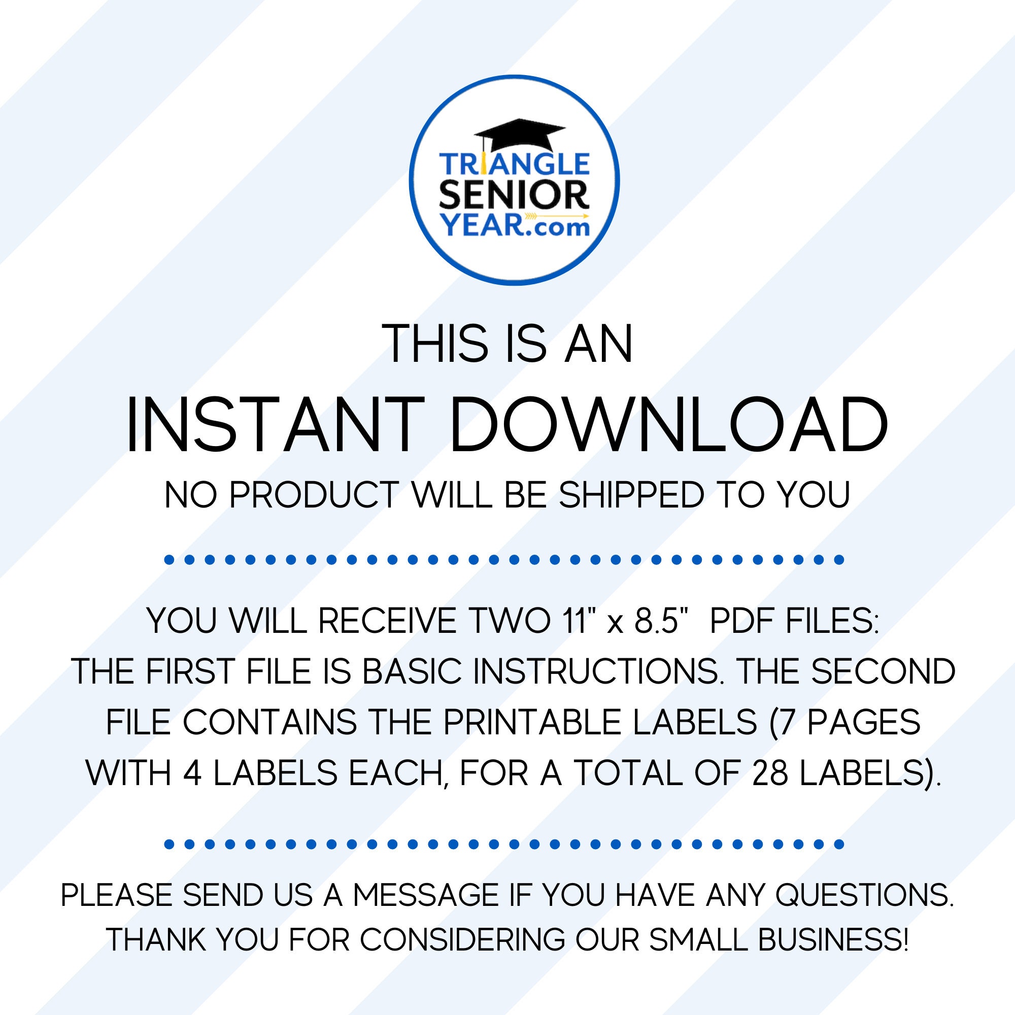 Open When Letter Labels, Back to College Gift, Letters for College ...