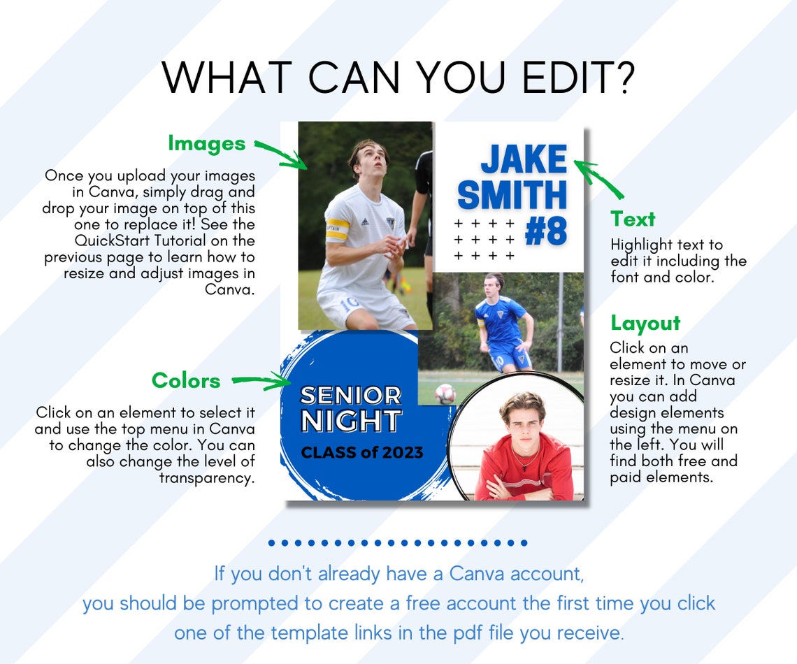 Senior Night Poster Template High School Senior Night Poster - Etsy