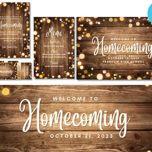 Rustic Template Bundle for Homecoming, Prom or Party: Invitation ...