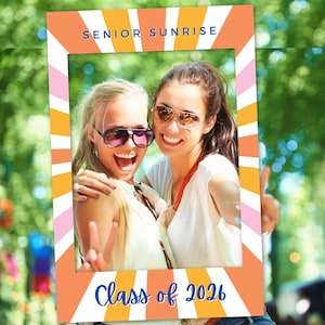 Senior Sunrise Photo Booth Prop, Selfie Frame for Class of 2026, Photo ...