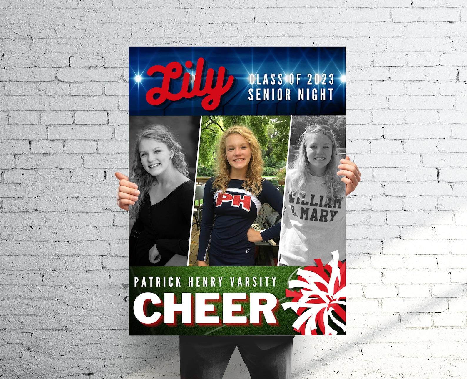 Senior Night Cheer Poster Template Cheerleading Senior Night - Etsy