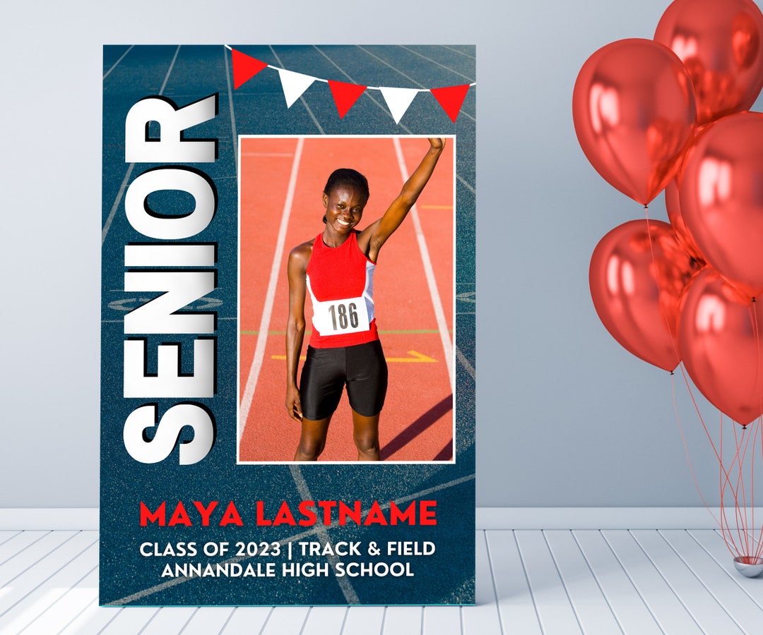 Track and Field Senior Night Poster Template Cross Country - Etsy