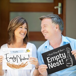 Empty Nest Sign, Empty Nest Photo Prop, Empty Nesters Picture Prop ...