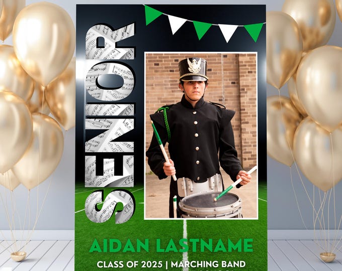 Marching Band Senior Night Poster Template: Customizable Canva Design ...