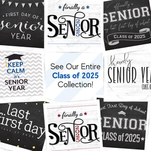 Cute Back to School Sign for Seniors, First Day of Senior Year Photo ...