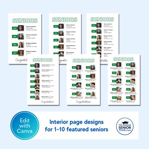 Senior Night Program Template, High School Sports (canva Digital) - Etsy