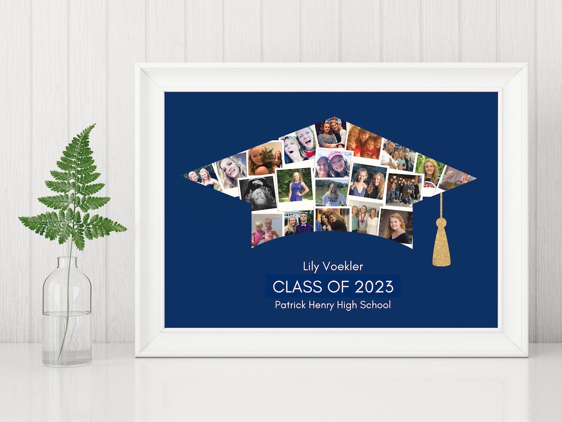 Graduation Photo Collage Template Graduation Gift Photo - Etsy