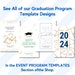Graduation Program Template for the Class of 2024, Graduation Ceremony ...