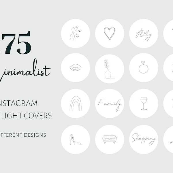 Highlight Covers for Instagram - Etsy