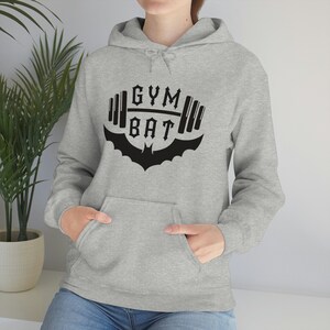 Gym Bat Goth Hoodie | Gothic Hoodie for Gym, Work Out, Yoga | Alt ...