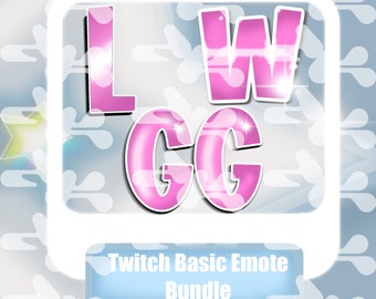 Pink Phrase Twitch Emote Pack Digital Download - Etsy
