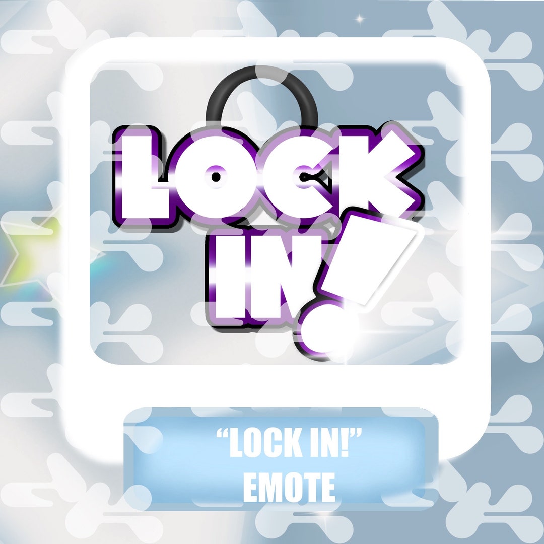 Vibrant Purple Lock in Twitch Emote - Etsy
