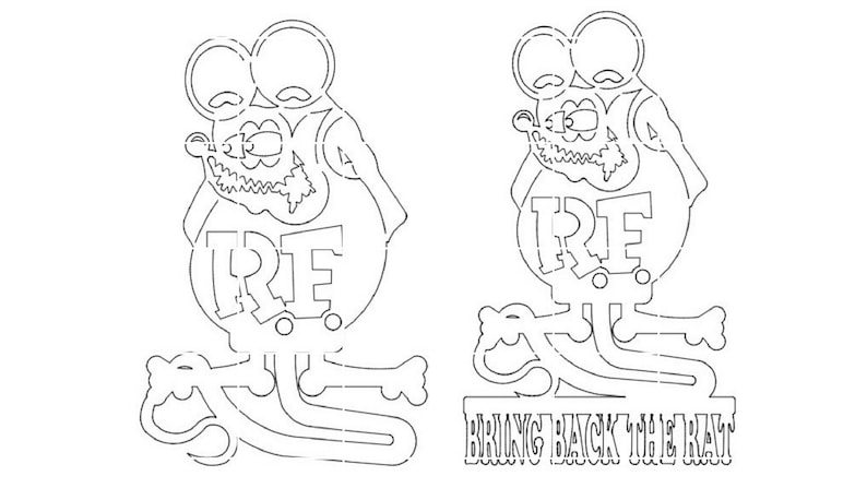 PNG and DXF Digital Download Rat Fink | Etsy