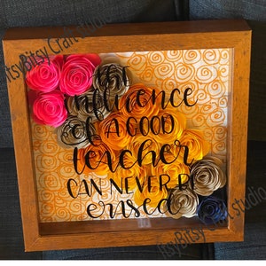 Personalized Teacher Gifts, Teacher Shadow Box, Teacher Appreciation ...