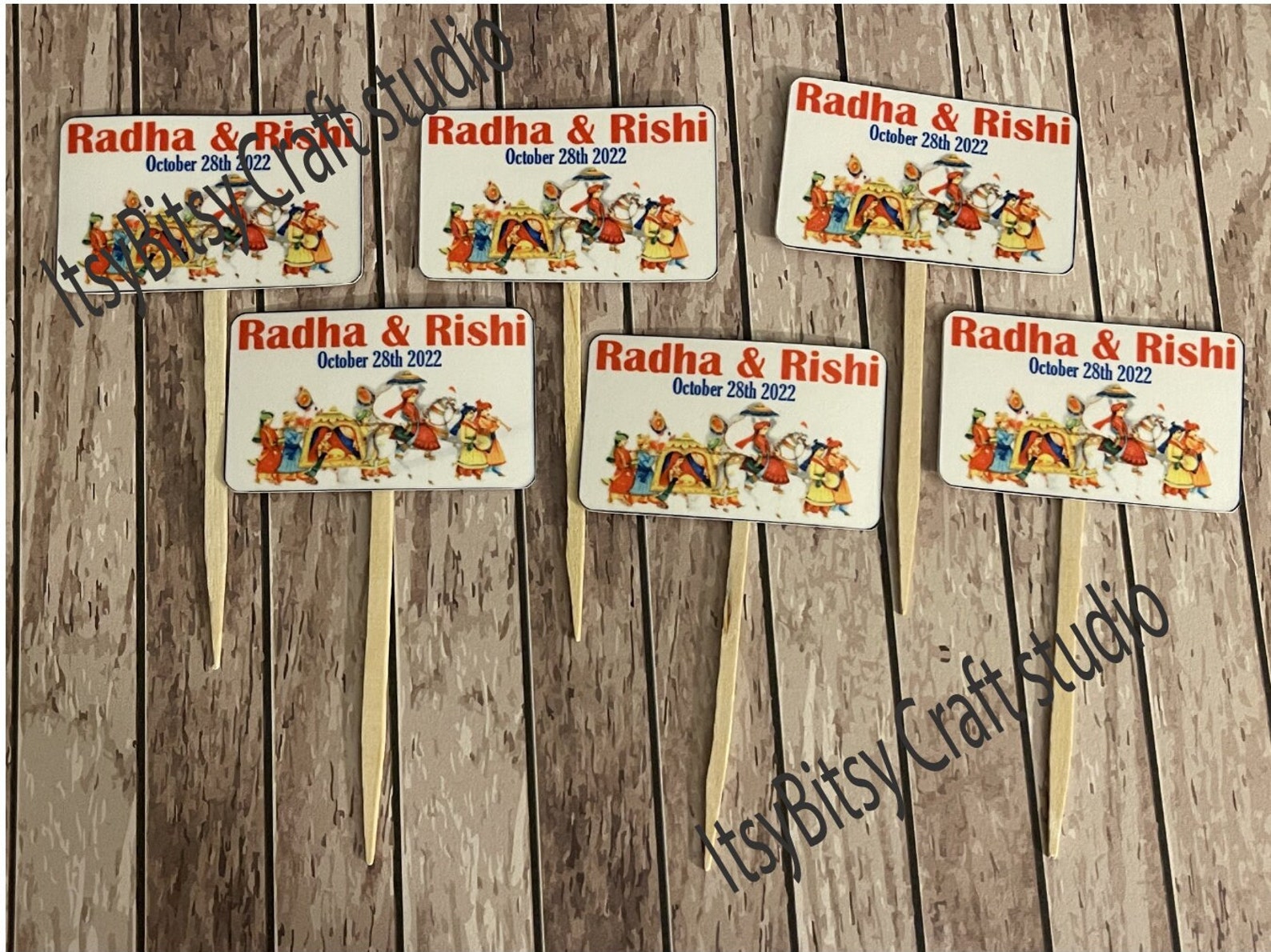 Personalized Mithai Toppers Sweet Toppers Cupcake Toppers - Etsy