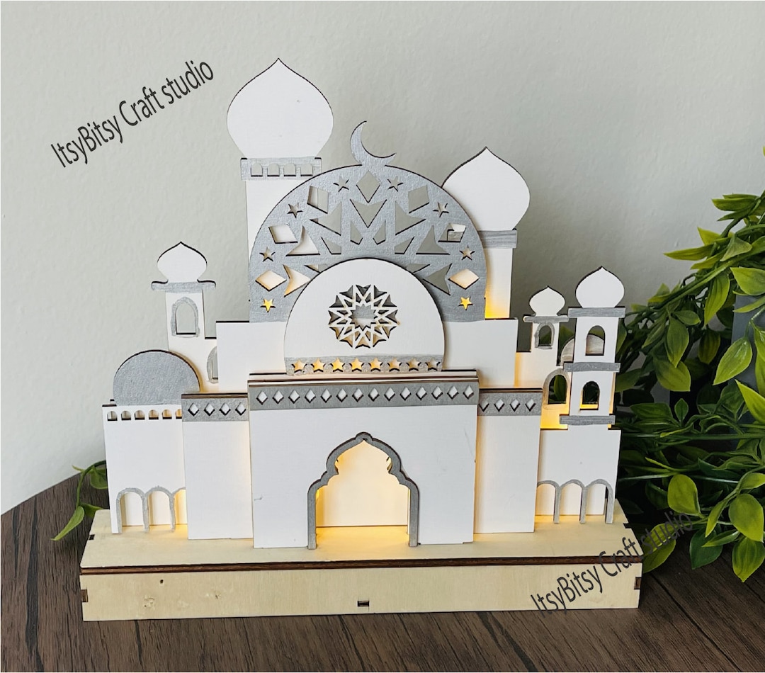 3d Masjid Light Decor, Ramadan Lights, Eid Lights, Islamic Lights Decor ...