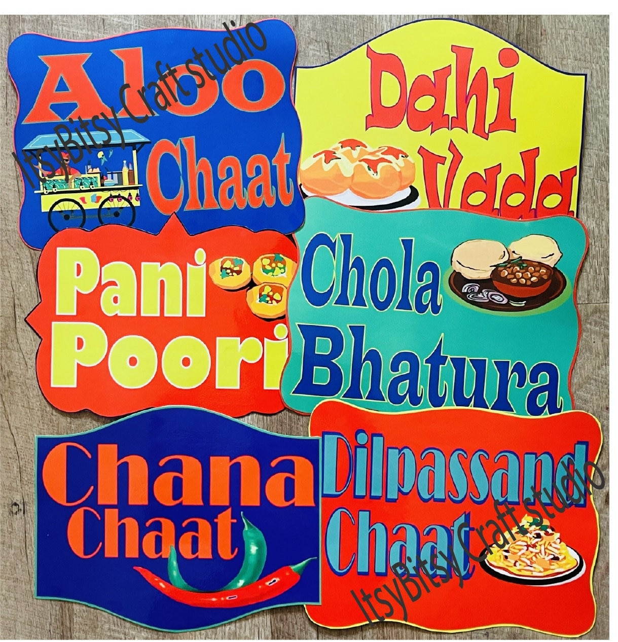 Desi Wedding Food Props: Sangeet Mehndi Menu Design - Etsy