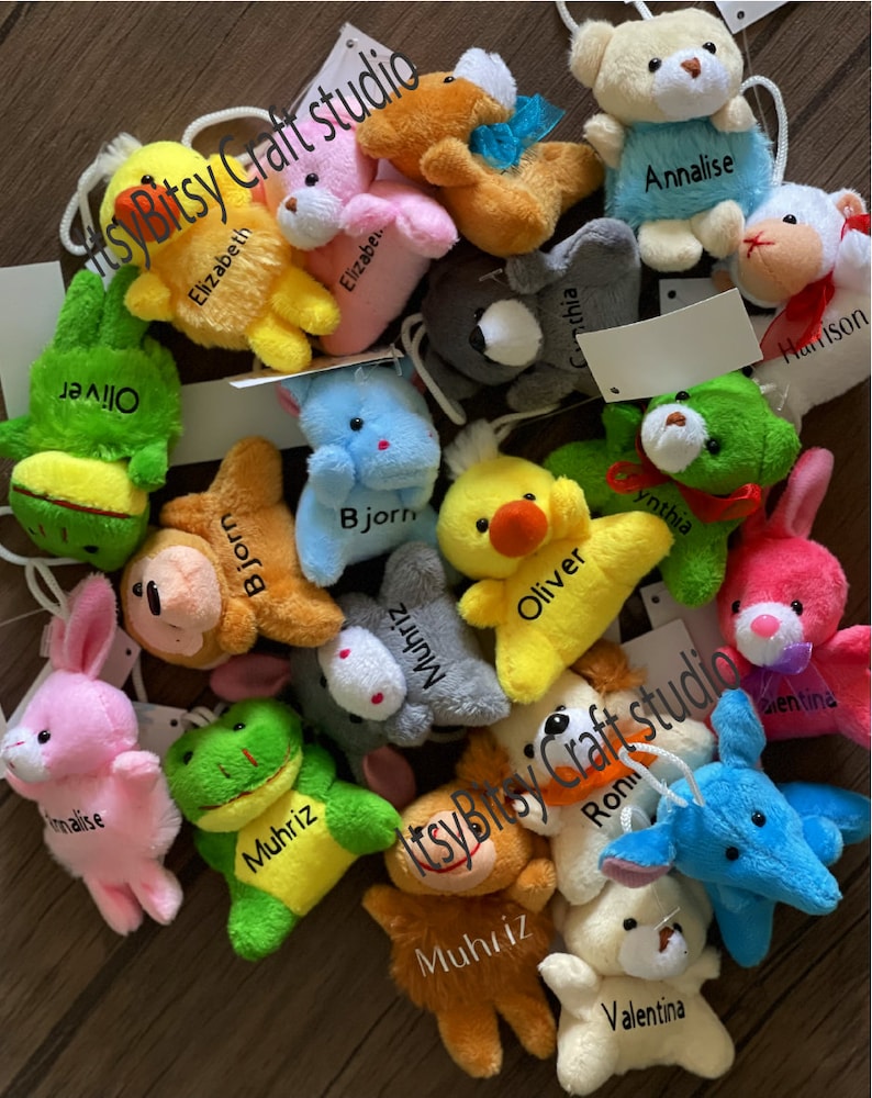 Personalized Mini Plushie Personalized Mini Stuff Toy - Etsy