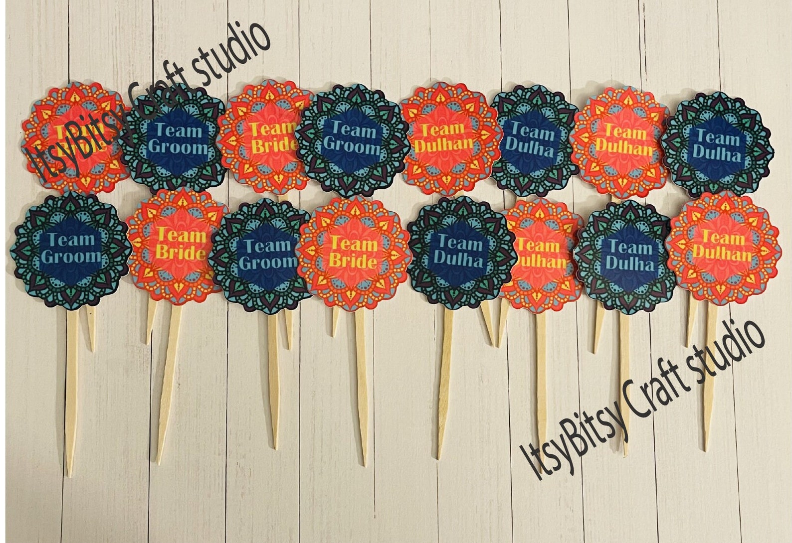 Personalized Mithai Toppers Sweet Toppers Cupcake Toppers - Etsy
