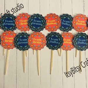 Personalized Mithai Toppers Sweet Toppers Cupcake Toppers Nikkah ...