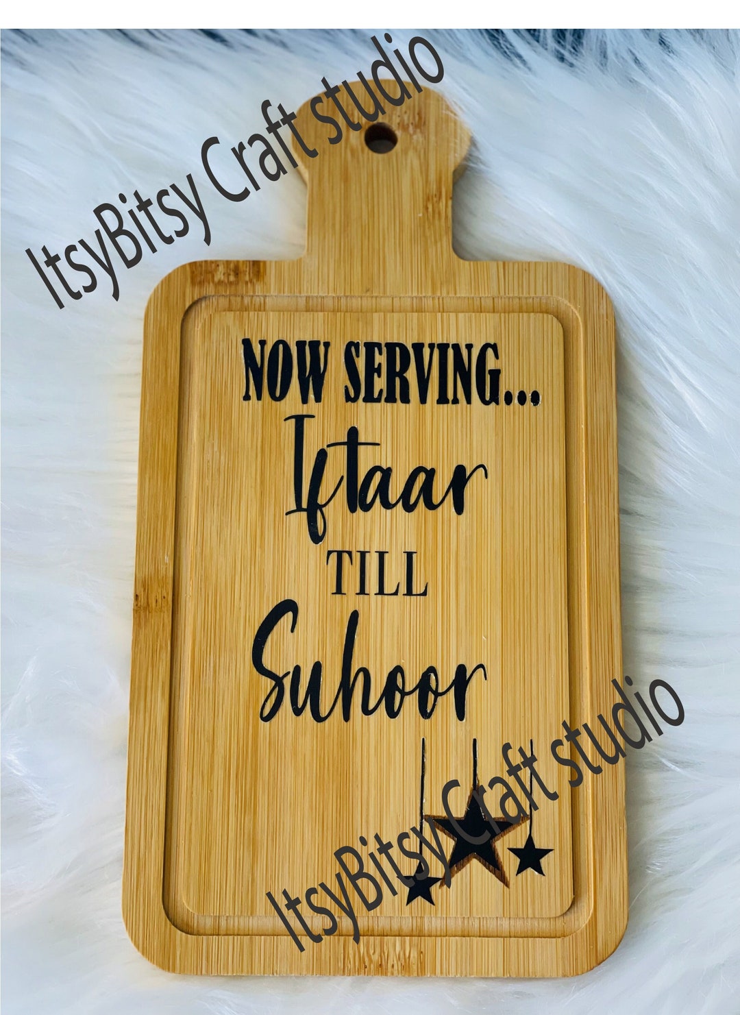 Ramadan Charcuterie Board: Wood Iftar/suhoor Decor - Etsy
