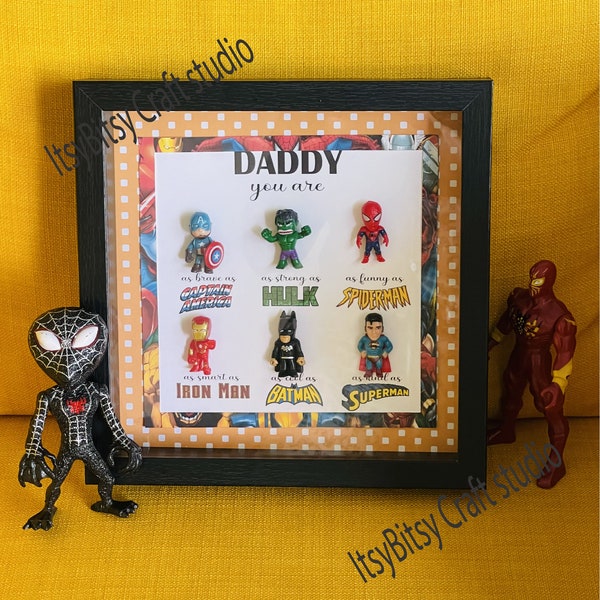 Super Hero Shadow Box - Etsy