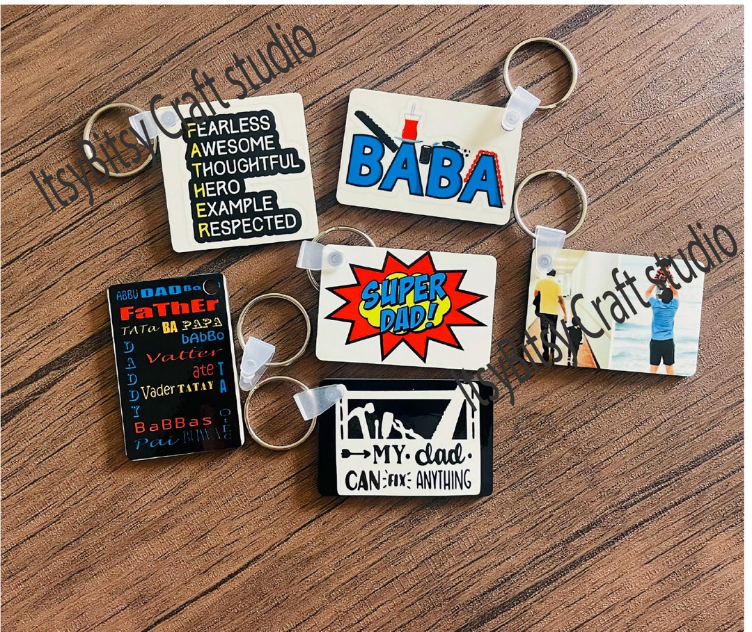 Father's Day Keychain, Personalized Father's Day Gifts, Keychain With ...