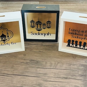 Sadaqah Box, Islamic Charity Box, Personalized Sadaqah Box for Kids ...