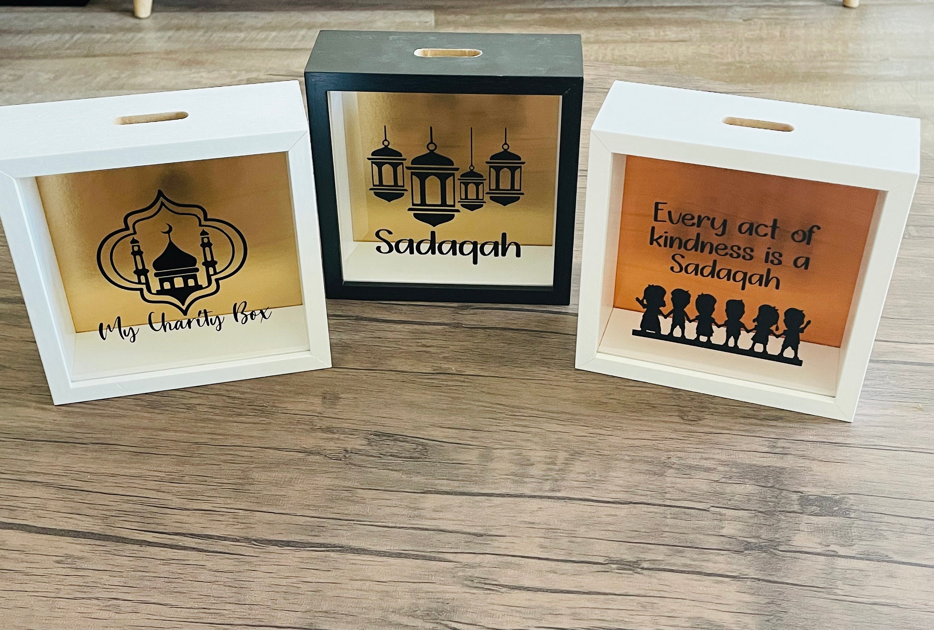 Sadaqah Box, Islamic Charity Box, Personalized Sadaqah Box for Kids ...