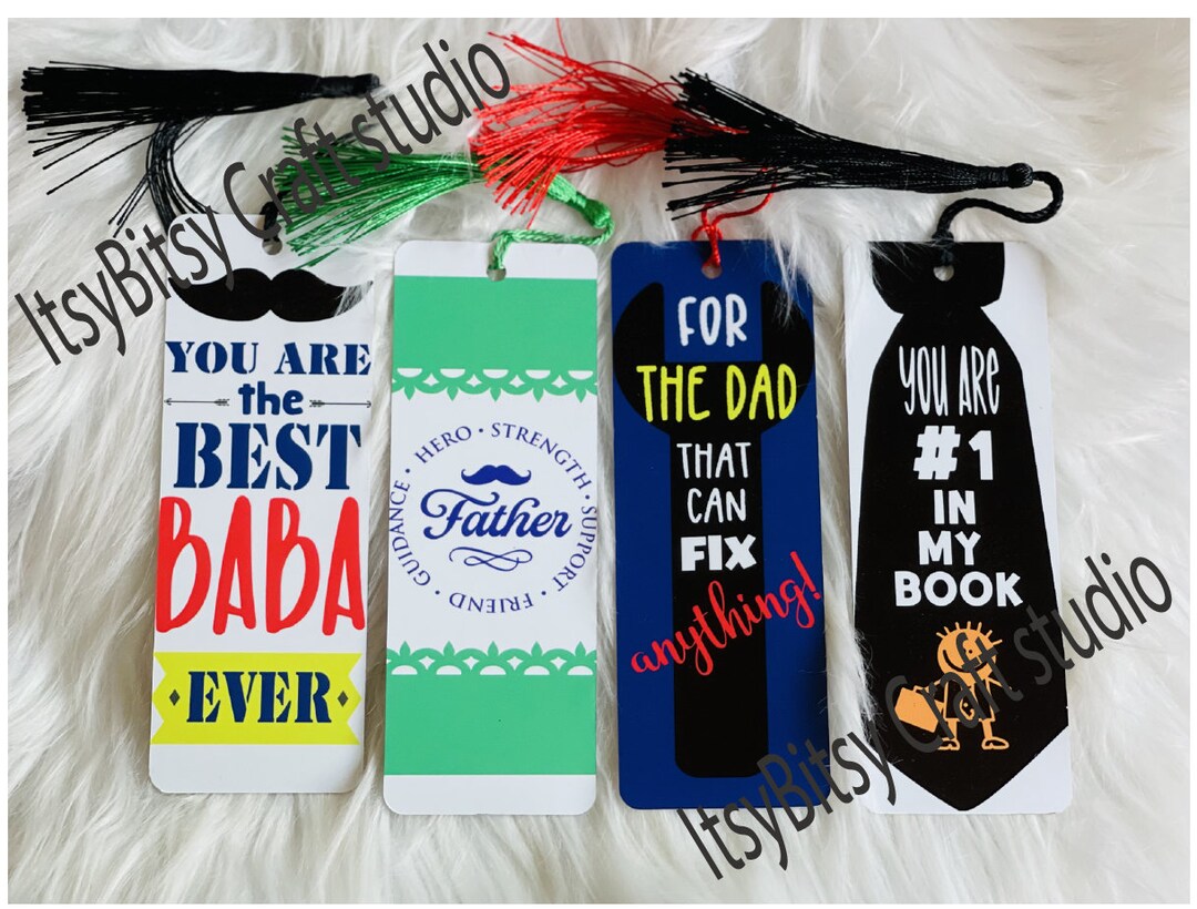 Personalized Father's Day Bookmark: Metal Aluminum Dad Gift - Etsy