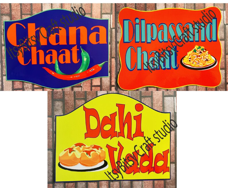 Mehndi Food Props Shadi Food Props Fun Food Names Desi - Etsy