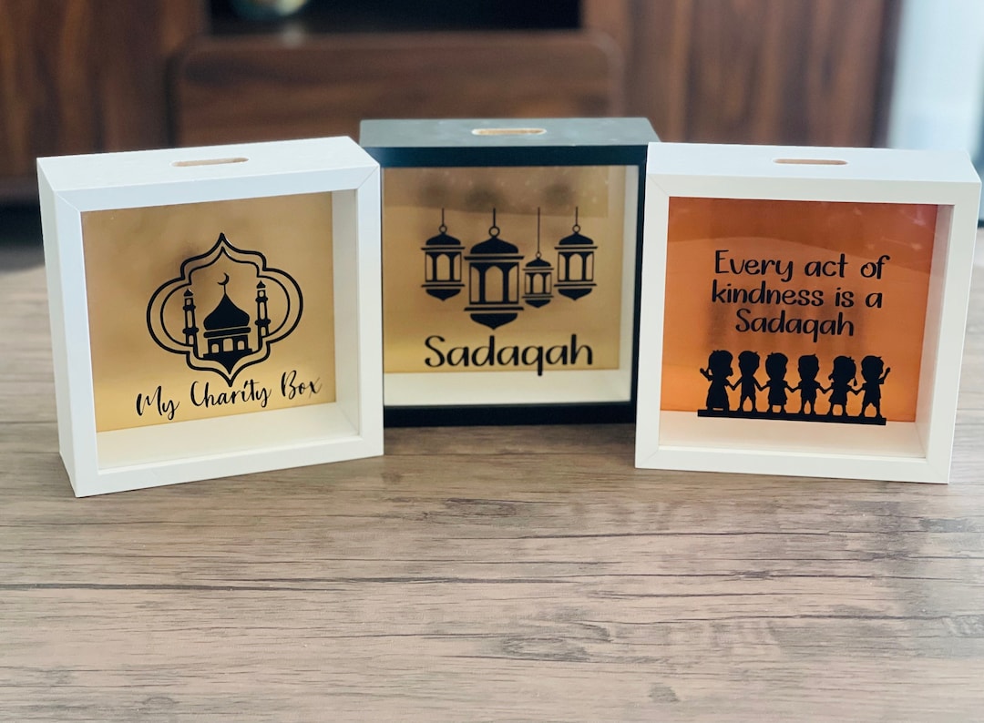 Sadaqah Box, Islamic Charity Box, Personalized Sadaqah Box for Kids ...