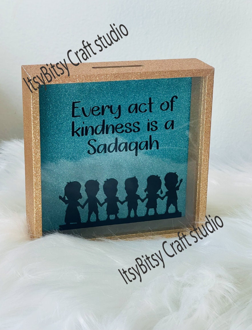 Sadaqah Box, Islamic Charity Box, Personalized Sadaqah Box for Kids ...