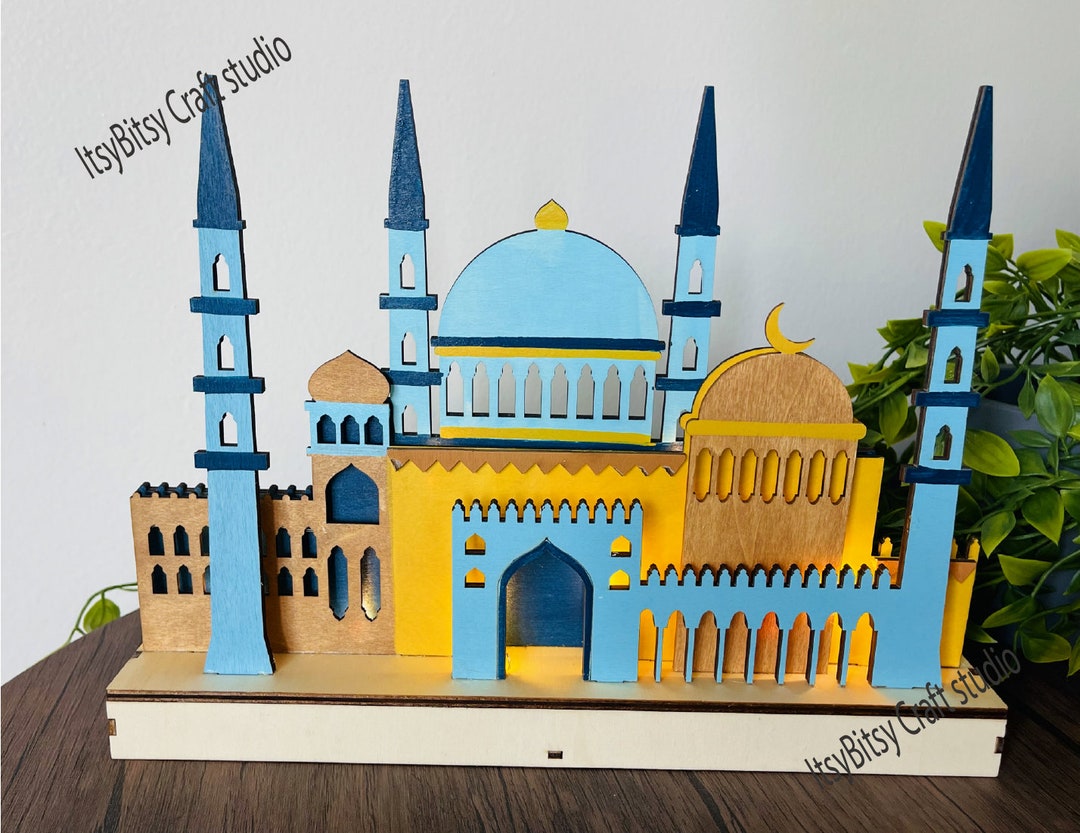 3d Masjid Light Decor, Ramadan Lights, Eid Lights, Islamic Lights Decor ...