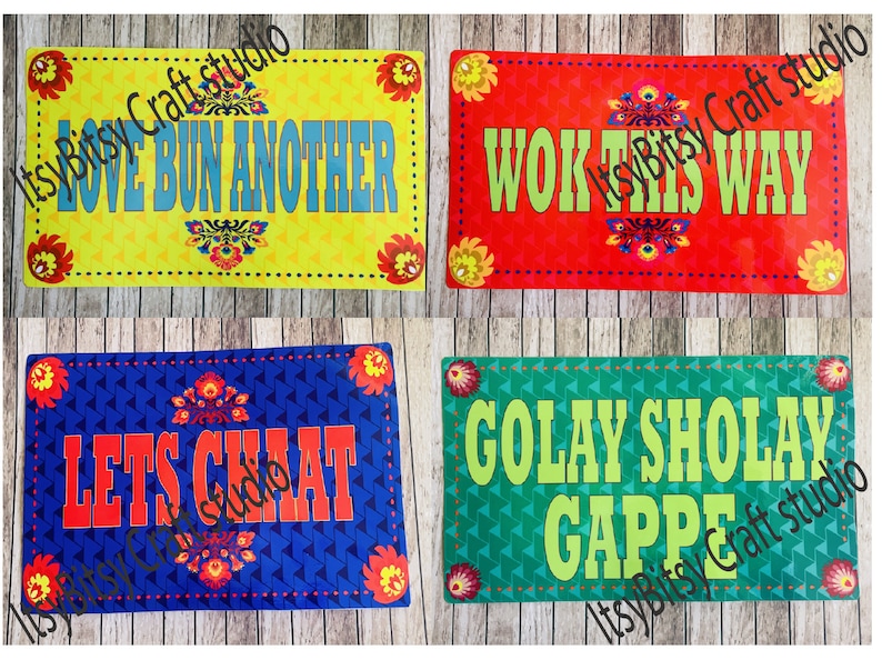 Mehndi Food Props Shadi Food Props Fun Food Names Desi - Etsy