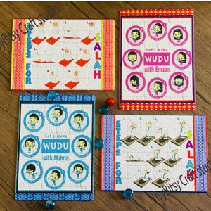 Islamic Puzzles for Kids, Wudu Steps Puzzles, Salah Steps Puzzles ...
