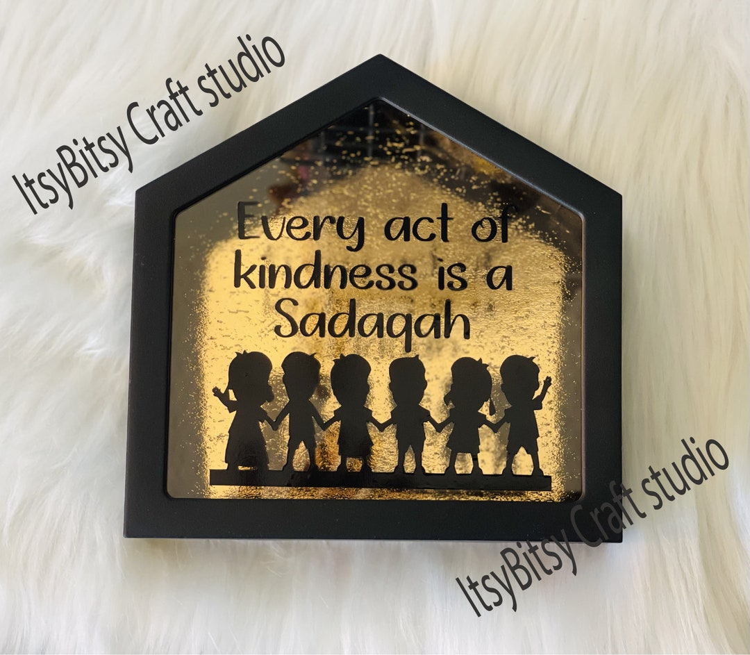 Sadaqah Box, Islamic Charity Box, Personalized Sadaqah Box for Kids ...