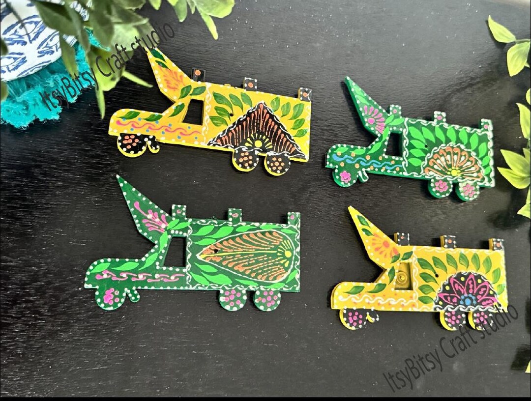 Truck Magnets, Handpainted Trucks, Truck Art Magnet, Truck Art Gift ...