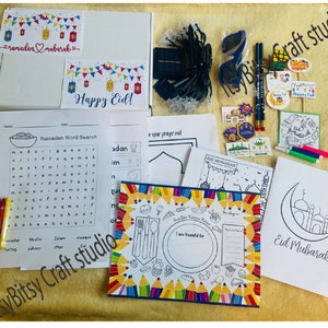 Ramadan Kids Activity Box, Eid Kids Art Box, Ramadan Kids Crafts, DIY ...