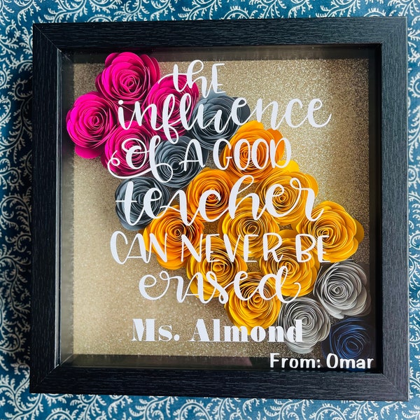 Teacher Shadow Box Frame - Etsy