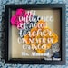 Personalized Teacher Gifts, Teacher Shadow Box, Teacher Appreciation ...