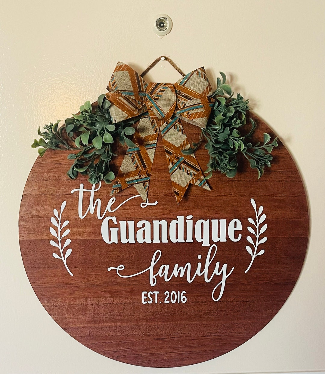 Personalized Door Signs, Custom Door Signs, Family Name Door Sign ...