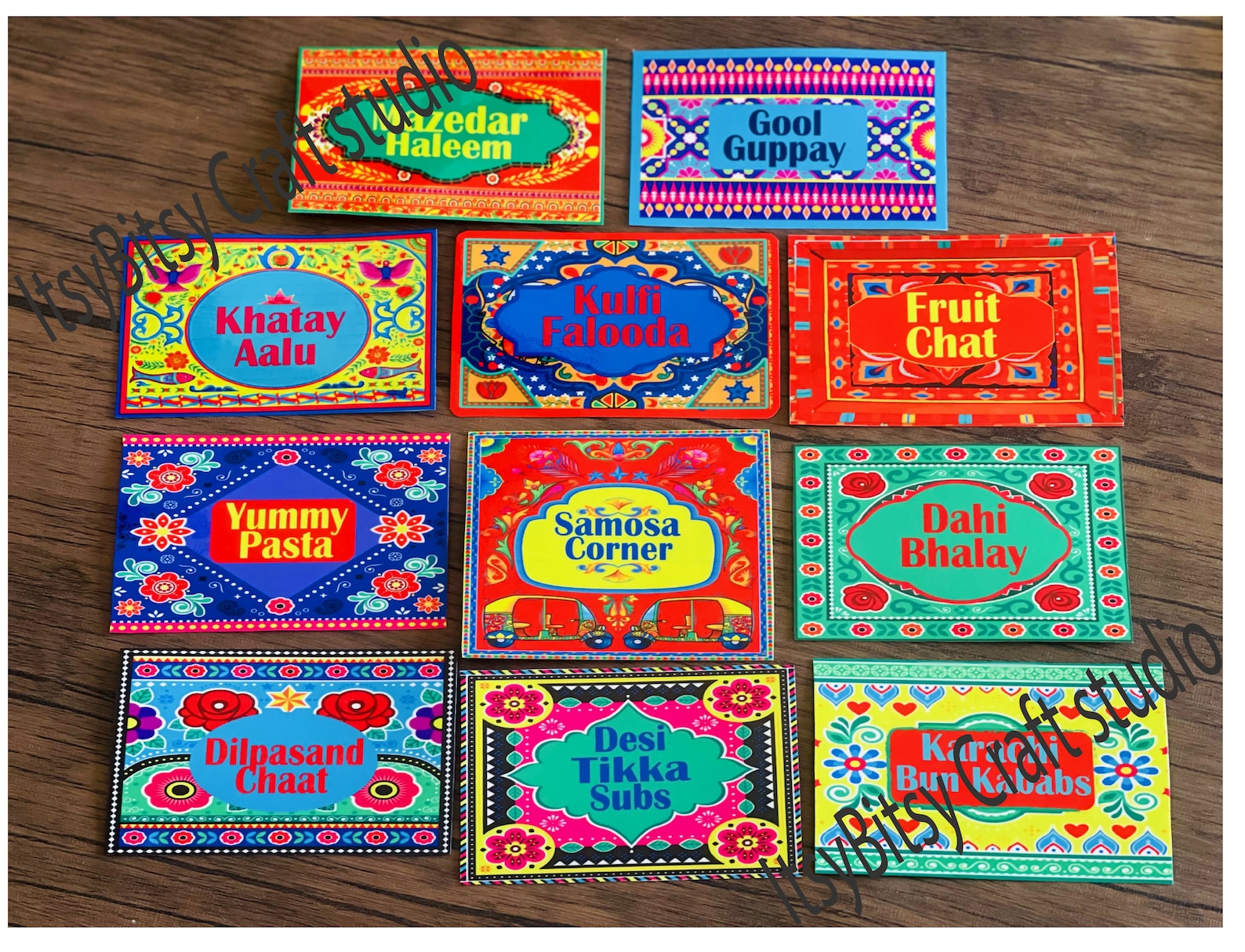 Mehndi Food Props Shadi Food Props Fun Food Names Desi - Etsy